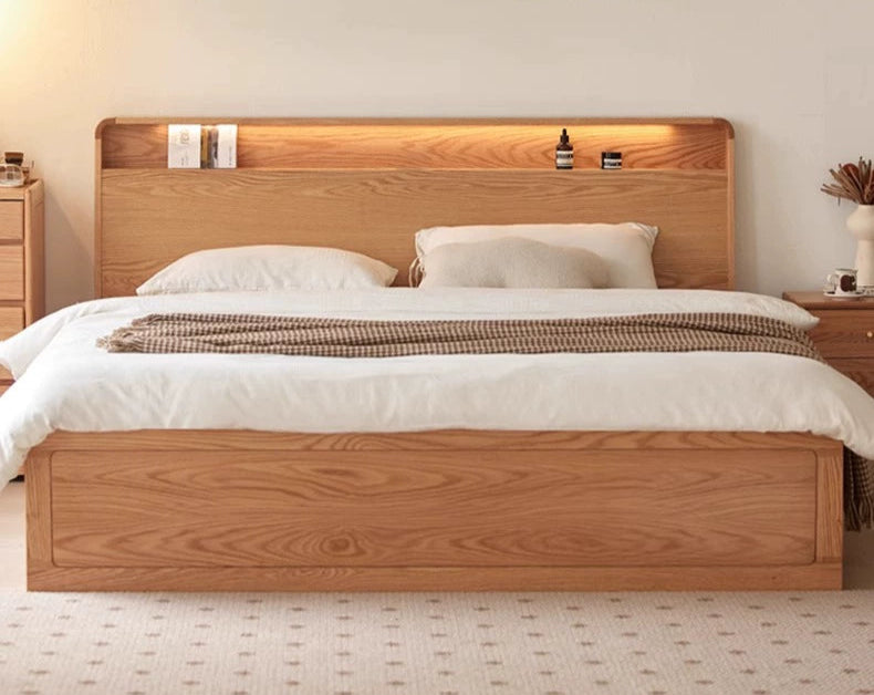 CLEVELAND CARLTON American Solid Wood Multi Storage Double Bed Frame J ...