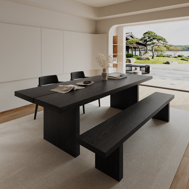 Skyler EMBASSY Dining Table Scandinavian Nordic Black Walnut Chocolate ...